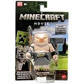 Amazon.com: Mattel Minecraft Action Figure & Accessories Set, 4-inch Steve Posable Character ...