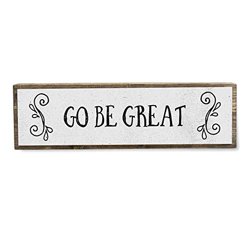 Mua Go Be Great - Handmade Metal Wood Positive Motivational Signs ...
