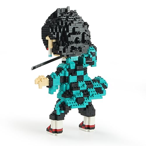 MACTANO Anime Demon Slayer Brickheadz Tanjiro Kamado Figure Building ...