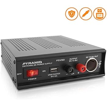 Amazon.com: Audiotek - Output 4A Amp Mobile 13.8 Volt DC Power Supply ...