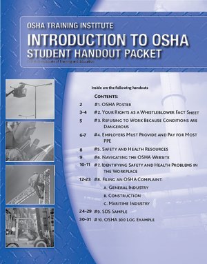 Introduction to OSHA - Student Handout Packet: MANCOMM: 9781599595566 ...