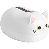Amazon.com: Cartoon Cat Tissue Box, Plastic Cartoon Facial Tissue Box ...
