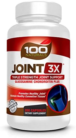 100 Naturals Joint 3X Triplex Joint Supplement with Glucosamine ...