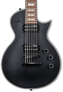 Amazon.com: ESP LTD EC-257 7-String Electric Guitar, Black Satin ...