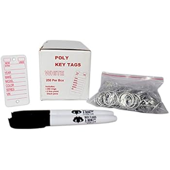 Amazon.com : Donkey Key Tags, Laminated Self-Protecting (250 Tags Per ...