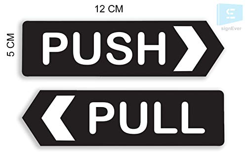 Buy SIGN EVER Push Pull Sign Boards for Door Office Gym School Wall ...