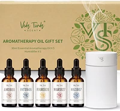 سعر VTS Hotel Scented Essential Oils Set with Humidifier, Nature Pure Organic Essential Oils for ...