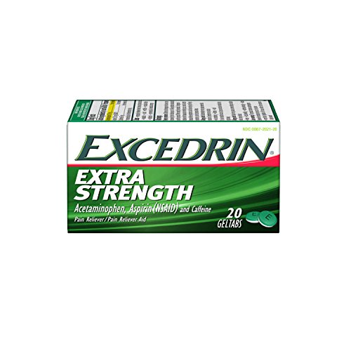 Excedrin Extra Strength Pain Relief Gel Tabs 20 count for Headache ...