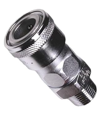 Nitto Kohki Hi Cupla 30SM-NPT Quick Connect Pneumatic Coupler Socket, 3/8" Size, Male, NPT ...