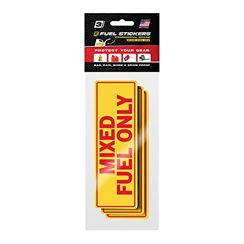 Mixed Fuel Stickers - 2 Cycle Labels for Gas Cans, Outdoor Power ...