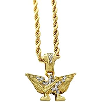 Amazon.com: United Bling Birdman Pendant Necklace with 24" Rope Chain ...