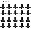 Amazon.com: Anxingo Radiator Cover Clips Nylon Bumper Fastener Rivet ...