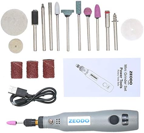 Festnight Mini Handheld Electric Grinder Set 6000-15000rpm Power Rotary ...