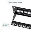 Cable Matters Rackmount or Wall Mount 1U 24 Port Keystone Patch Panel ...