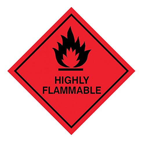 Highly flammable Rigid PVC Safety Sign – BigaMart