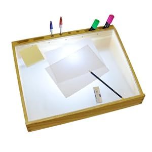 Modern A3 Natural Wood Hobby Craft Daylight Light Box: Amazon.co.uk ...