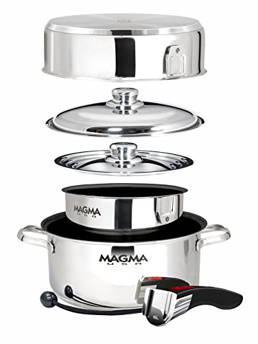 Magma Products, A10-363-2-IND, Gourmet "Nesting" 7-Piece Stainless ...