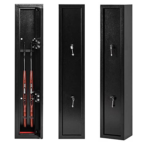 YooBox Rifle Safe, Shotgun Gun Safes with Quick Access 2-Guns, Security ...