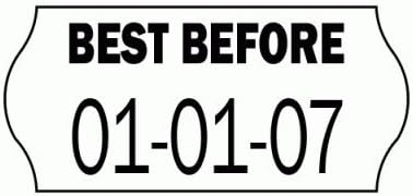 BEST BEFORE 26mmx12mm Date Coding Labels (10 rolls): Amazon.co.uk ...