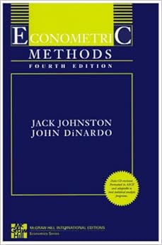 Econometric Methods: Johnston: 9780071259644: Amazon.com: Books