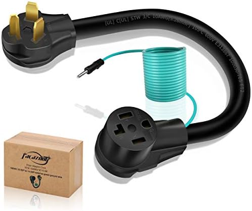 Dryer Adapter 4 Prong to 3 Prong Dryer Plug Adapter Convert 4 Prong ...