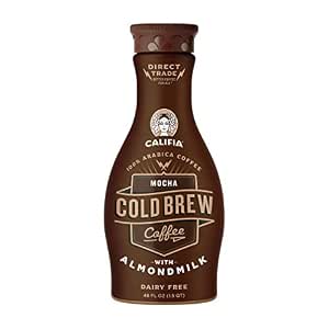 Amazon.com: Califia Farms - Cold Brew Coffee, Mocha with Almondmilk, 48 ...