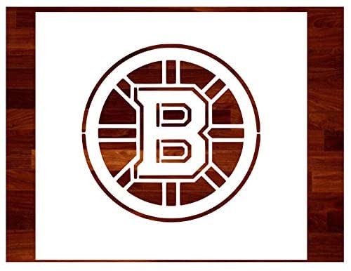 Amazon.com: Bruins ~ Stencil ~ 11" OVERSIZED ~ Custom Stencil: Handmade