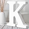 AOCEAN 6 Inch White Wood Letters Unfinished Wood Letters for Wall Decor ...