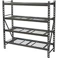 Amazon.com: Ironton 4-Tier Industrial Shelving Rack - 77in.W x 24in.D x ...