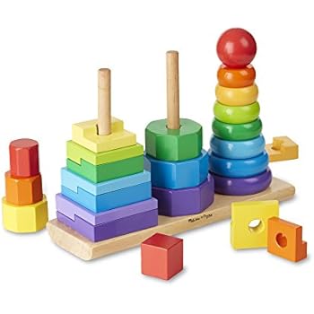 Melissa & Doug Match and Roll Shape Sorter - Classic Wooden Toy: Amazon ...