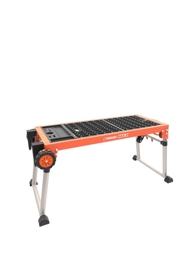 Disston OmniTable Max Heavy Duty Portable Workbench Worktable Scaffold ...