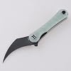 SHIELDON Scythe Folding Knife 2.55" Diamond Like Coating 154CM Steel ...