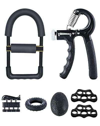 XonyiCos Hand Grip Strengthener kit（7 Pack）, Forearm Workout Trainer ...