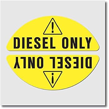 Amazon.com: Diesel Fuel Only Vinyl Decal | Sticker | Label Fuel Gas ...