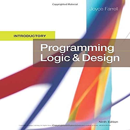 GNTC Bookstore: Programming Logic+Design,Intro.