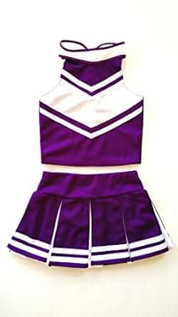 Amazon.com: Children/Girls' Cheerleader Cheerleading Uniform Costume ...