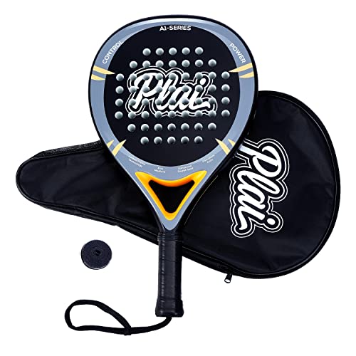 Padel Racket A1-Series, Plai Paddle Tennis Racket with Carbon Fiber ...