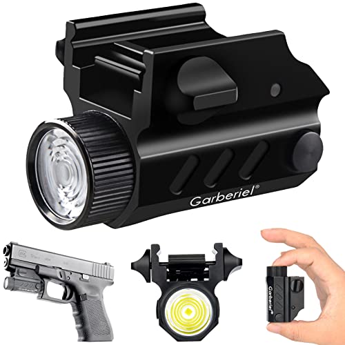 Garberiel 800 Lumens Compact Weaponlight Pistol Light Rail Mount Gun ...