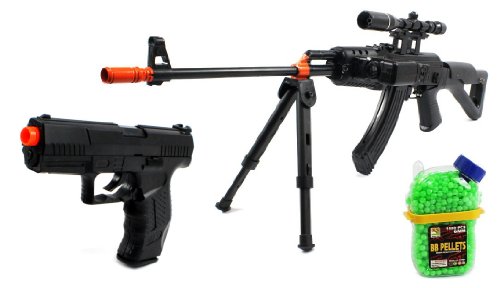 Buy (COMBO) AK-47 Spring Airsoft Flashlight Bipod FPS-230 + Patrol ...