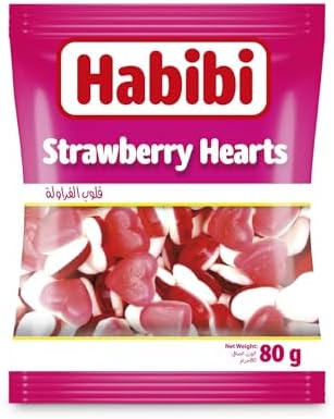 Habibi Jelly Strawberry Hearts Flavoured Gummi Candy 80 g price in UAE ...