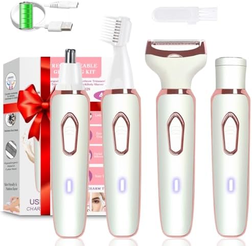 Electric Lady Shaver, Women Razors for Shaving Cordless 4-in-1 Shaver ...