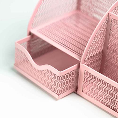 BLU MONACO Light Pink Desk Organizer - Cute and Girly Pink Desk ...