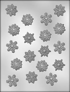 Amazon.com: CK Products 1-1/4-Inch Snowflake Chocolate Mold: Candy ...