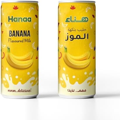 Hanaa Banana Flavoured Milk 240ml price in Saudi Arabia | Amazon Saudi ...