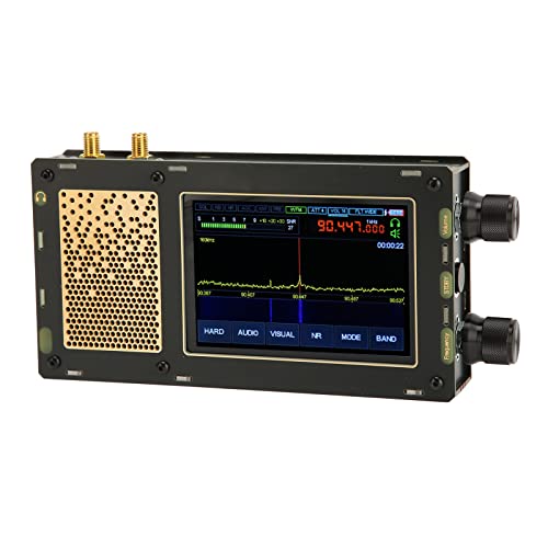 SDR Shortwave Radio Receiver, 3.5 Inch Touchscreen Support 2 Antenna ...