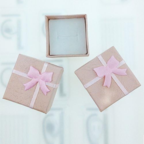 TRIXES Ring Box – 5PC Elegant Square Jewellery Boxes – for Engagement ...