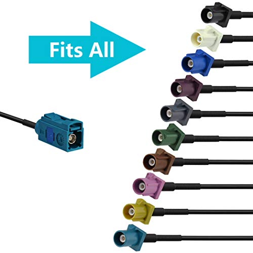 Bingfu Fakra Z Female to SMA Female Vehicle Antenna Adapter Cable 30cm 12 inch for Car Stereo ...