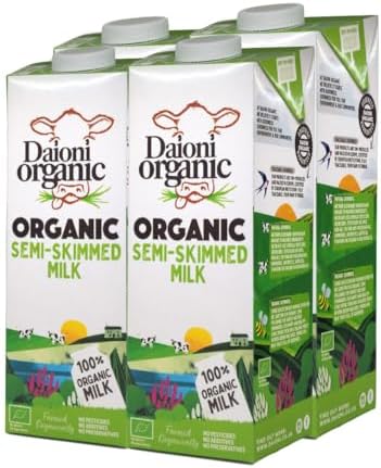 Daioni Organic Semi-Skimmed UHT Milk (Pack of 4) price in UAE | Amazon ...