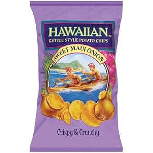 Amazon.com: Hawaiian Kettle Sweet Maui Onion Potato Chips 16-ounce Bags ...