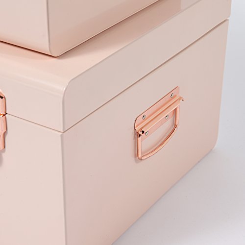 Price tracking for: Beautify Blush Pink Vintage-Style Steel Storage ...